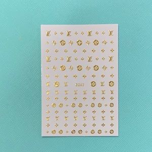 Other | Louis Vuitton Gold Nail Decals Stickers | Poshmark